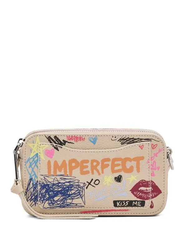 Marc Jacobs Punk Scribble Snapshot Bag - Beigeult