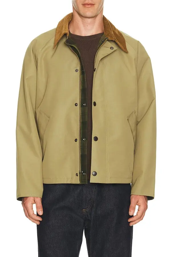Barbour Reversible Jacket - Bleached Olive