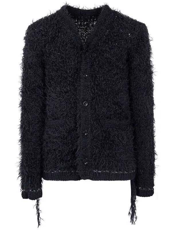 Sacai Furry Knit Cardigan