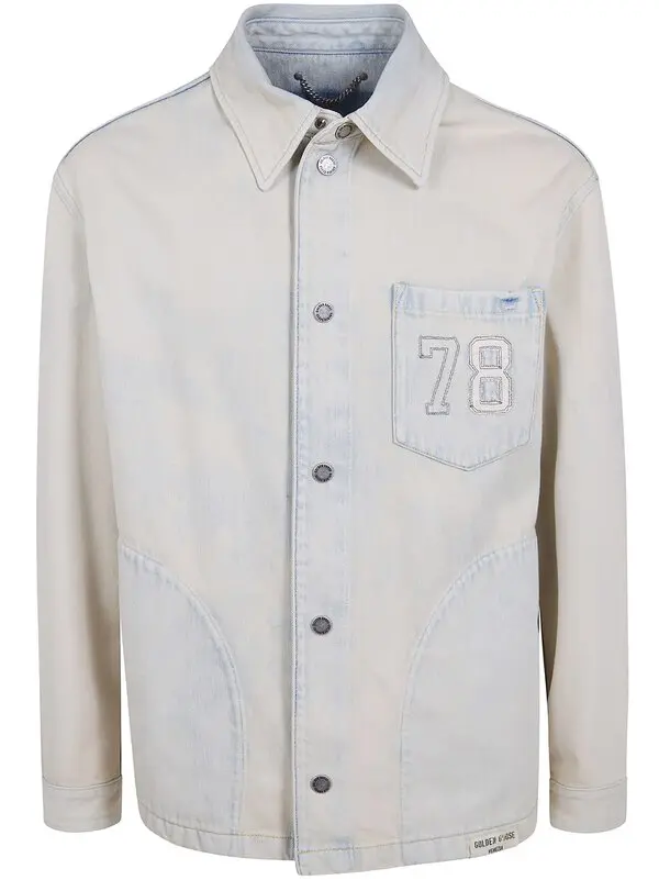 GOLDEN GOOSE Journey M`s Denim Work Jacket - Beige