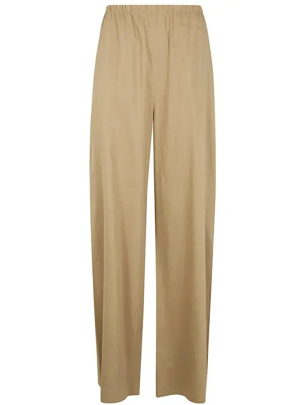 Max Mara Destino Linen Viscose Trousers - Beige