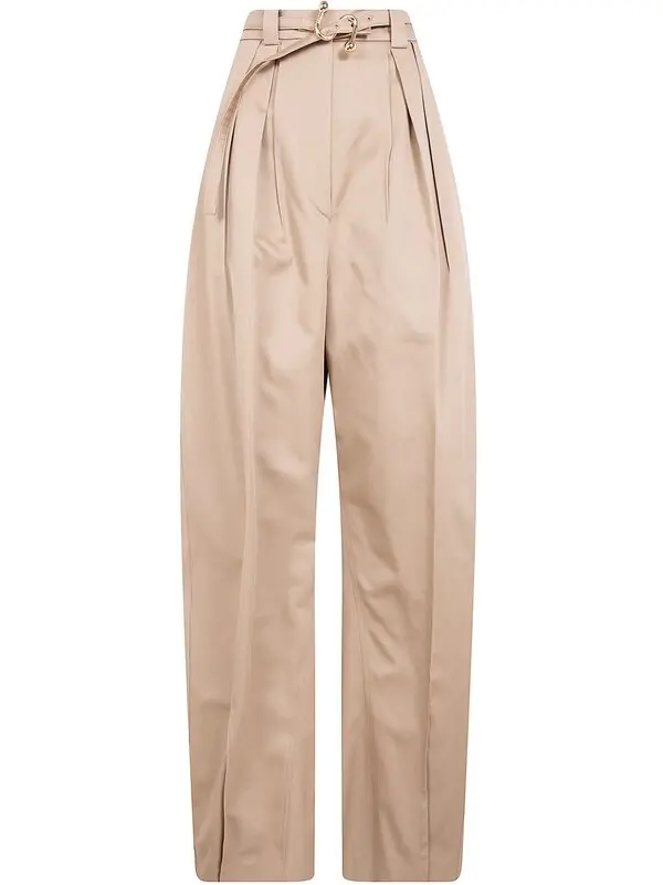 Max Mara Idoneo Wide Leg Trousers - Brown