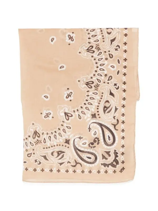 Destin Cotton "bandana" 59x59 Cm - Brown
