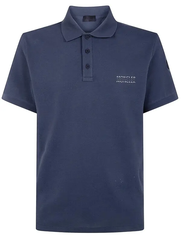 Moncler Short Sleeves Polo Shirt - Gray