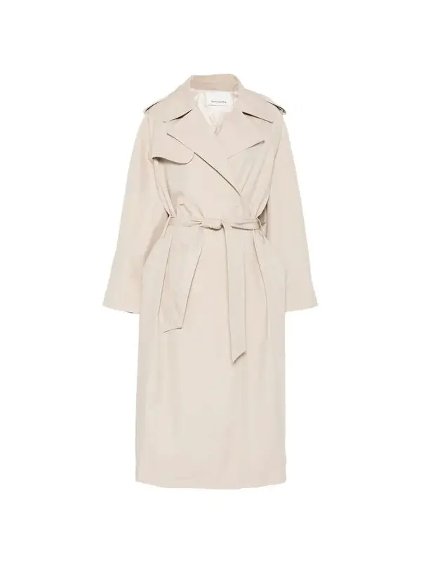 THE FRANKIE SHOP Riva" Cotton Trench Coat - Beige