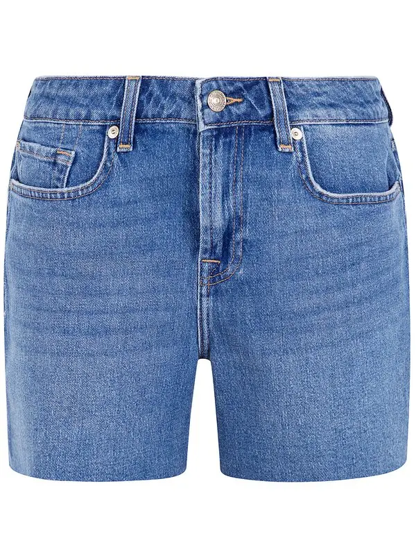 Seven For All Mankind Classic Stretch Denim Shorts - Blue