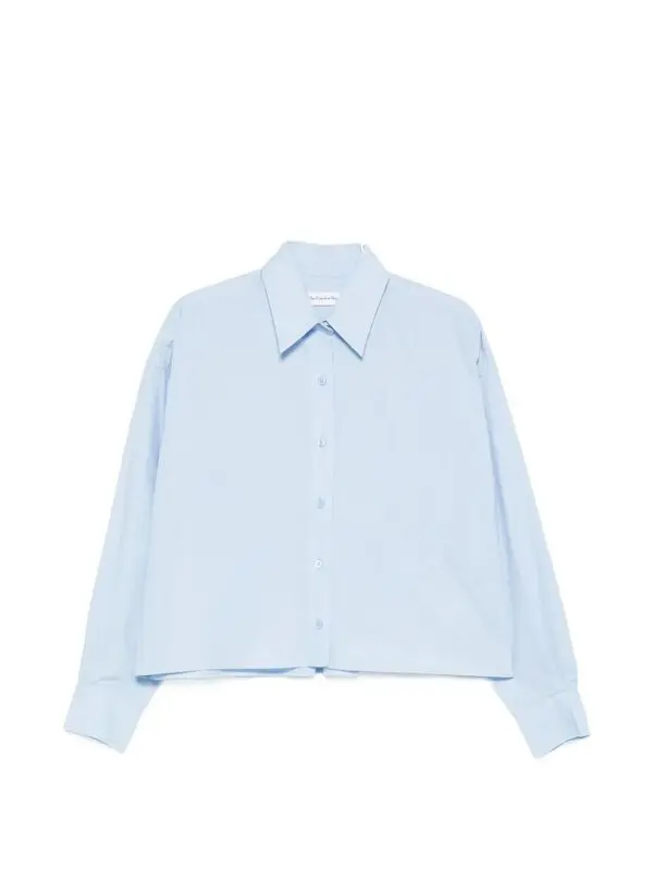 THE FRANKIE SHOP Arlen Cotton Boxy Shirt - Blue