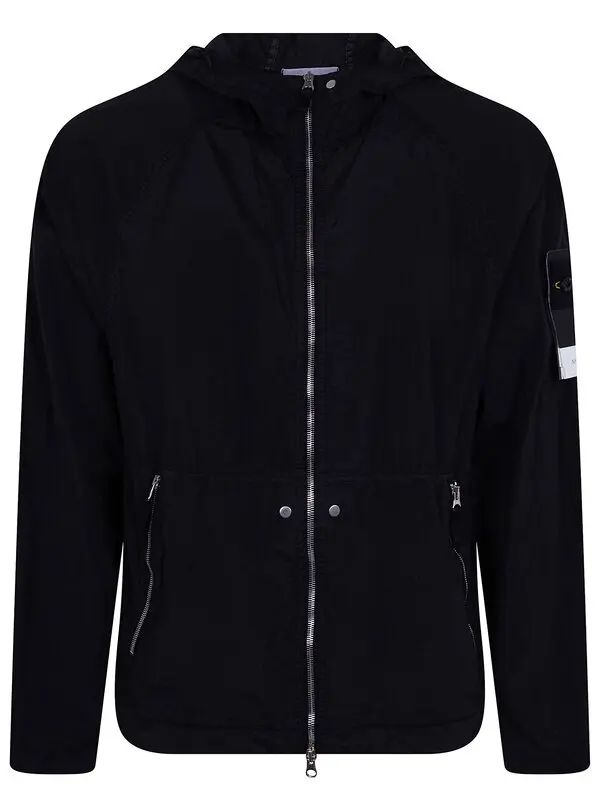 Stone Island Short Parka Jacket - Black