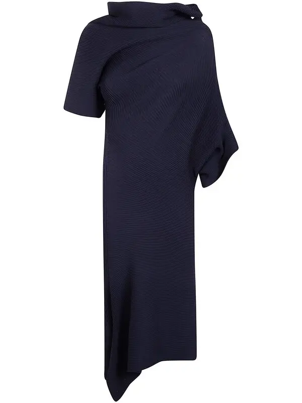 Issey Miyake Life Form" Volume Midi Dress