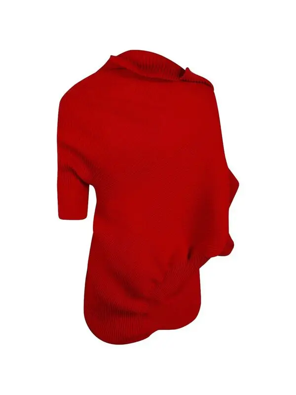 Issey Miyake Life Form Volume Top - Red