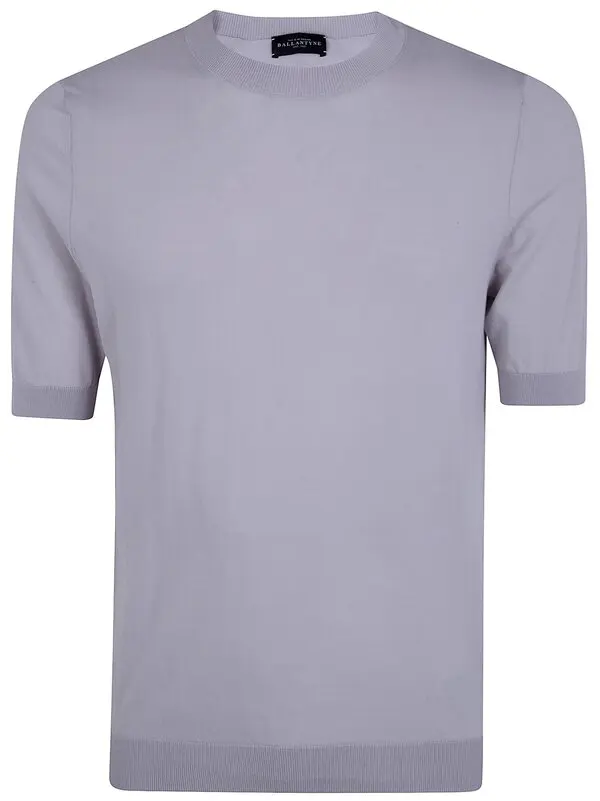 BALLANTYNE Short Sleeve Pullover - Gray