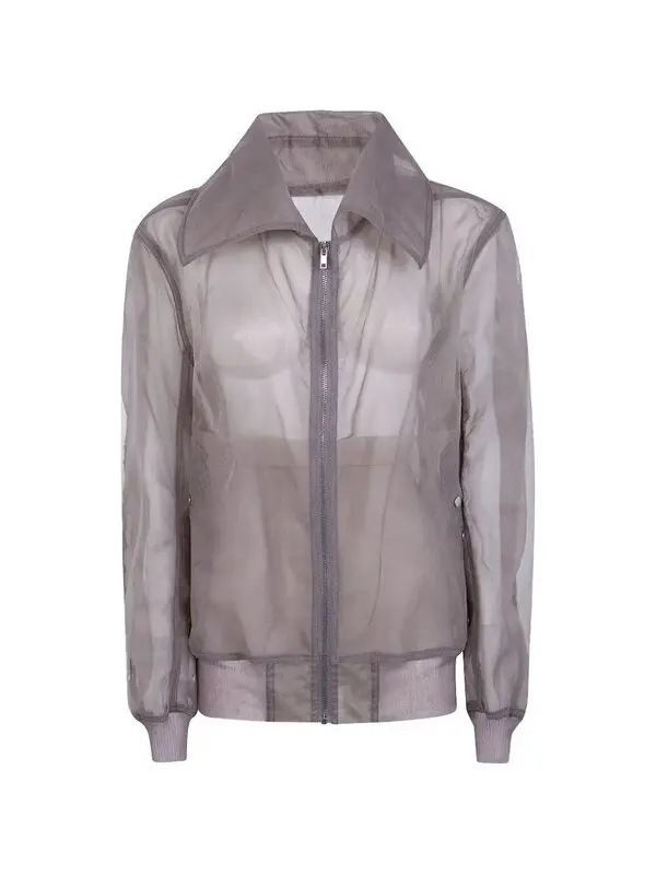 Rick Owens Bomber Dracucollar Jacket - Gray
