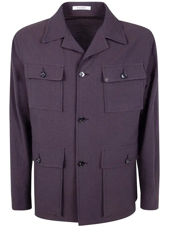 Tagliatore Tempest' Jacket Tailored Cotton Blend - Brown