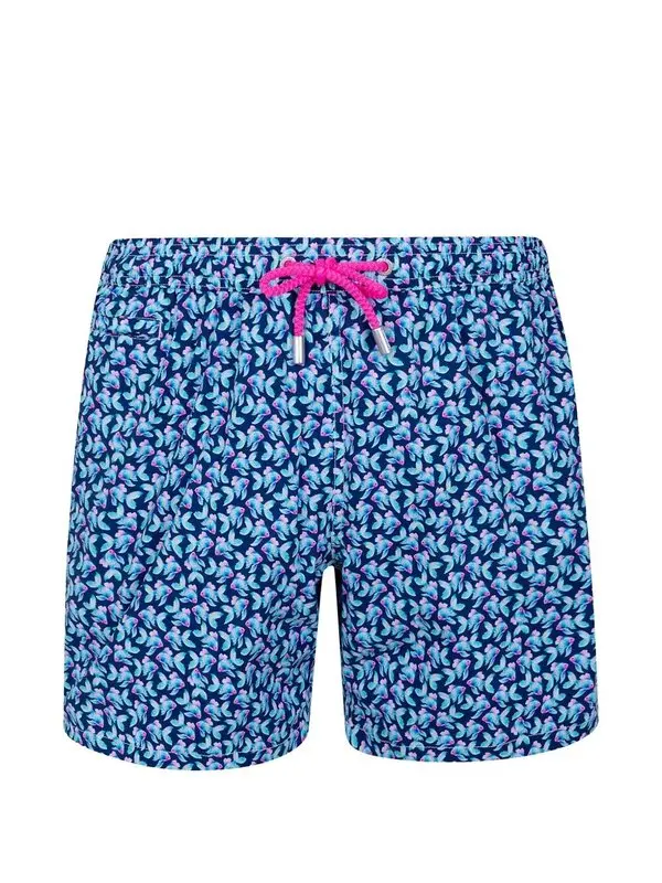 MC2 SAINT BARTH Printed Swim Shorts - Blue
