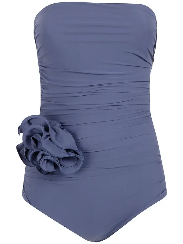 Magda Butrym Flower Waist One-piece Swimwear - Gray