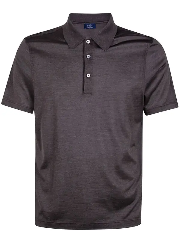 BARBA NAPOLI Silk Polo Shirt