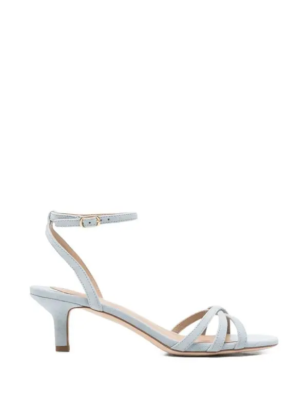 Ralph Lauren Kendyl" Kitten Midi Heel Sandals - Blue