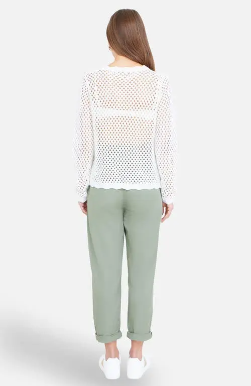 YUMI Crochet Floral Jumper