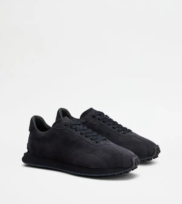 TOD'S T Vintage Pashmy Suede Sneakers - Blue