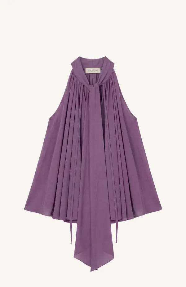 Aiste Hong Tie-neck Halter Blouse