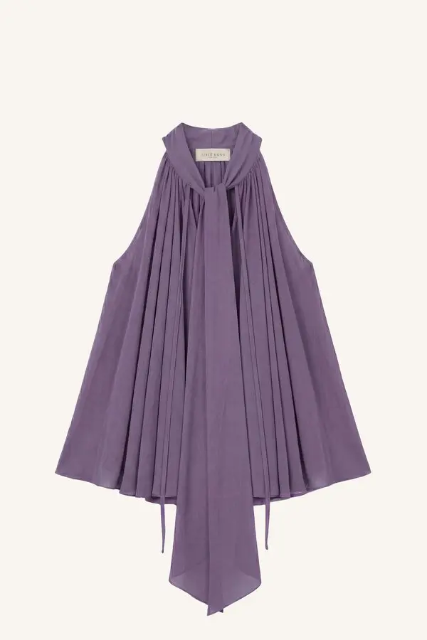 Aiste Hong Tie-neck Halter Blouse