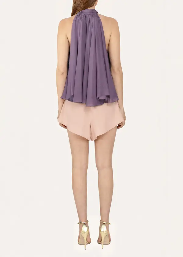 Aiste Hong Tie-neck Halter Blouse