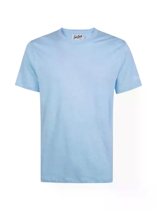 MC2 SAINT BARTH Ecstasea Logo-embroidered T-shirt - Blue