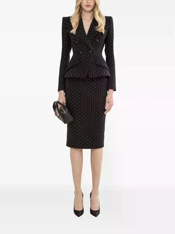 NISSA Double-breasted Boucle Blazer
