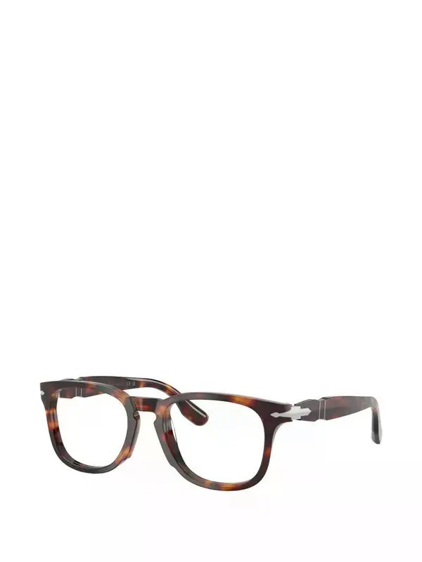 Persol Tortoiseshell-effect Square-frame Eyeglasses