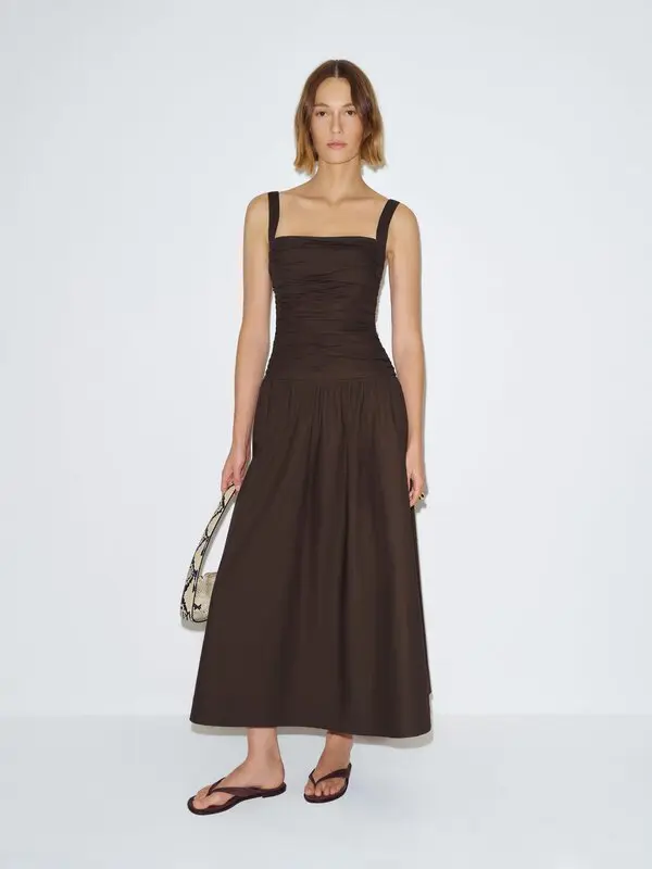 REFORMATION Nesta Maxi Dress - Brown