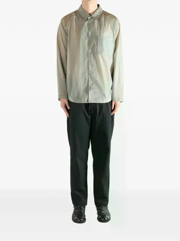 GOLDWIN Raglan-sleeve Sheer Shirt