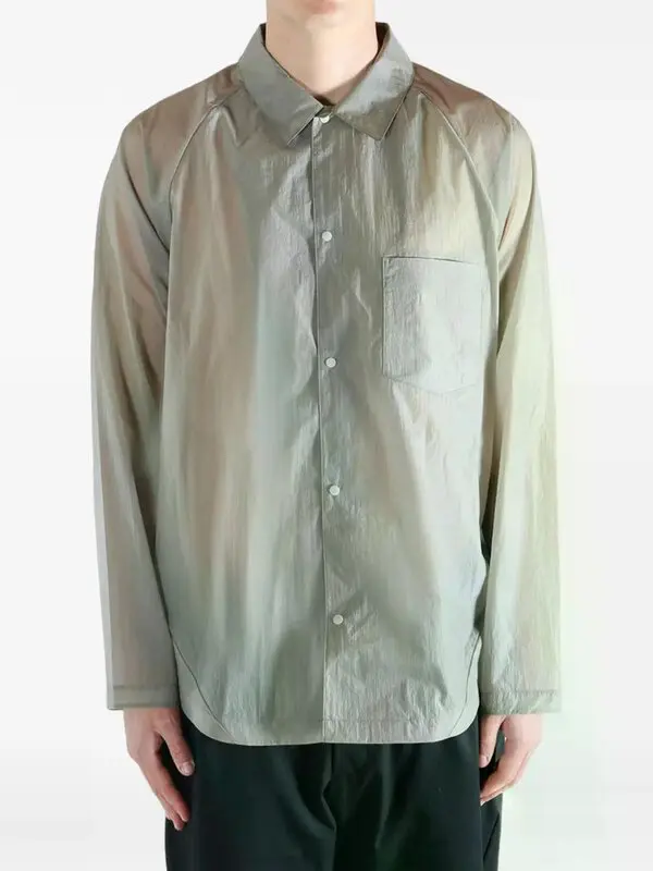 GOLDWIN Raglan-sleeve Sheer Shirt