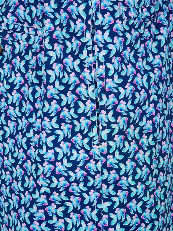 MC2 SAINT BARTH Goldfish-print Swim Shorts