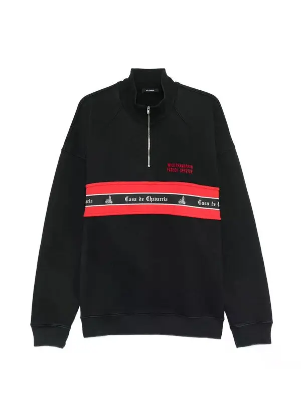 WILLY CHAVARRIA Mock-neck Sweatshirt - Black