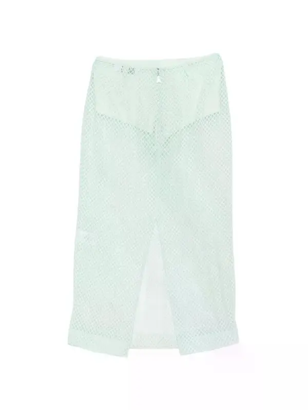 Patrizia Pepe Devoré Organza Midi Skirt