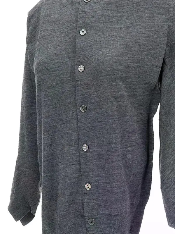 Junya Watanabe Asymmetric Button-up Cardigan - Grey
