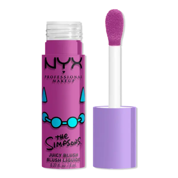 NYX PROFESSIONAL MAKEUP Simpsons Collab Saucy Sisters' Fat Cheeks Juicy Liquid Blush - Lavender Sass