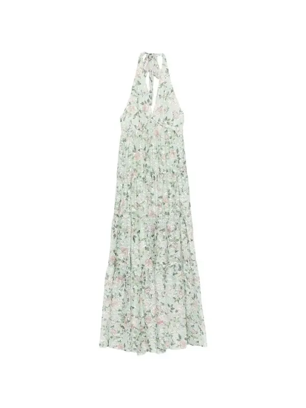 Alice + Olivia Maura Printed Maxi Dress - Green
