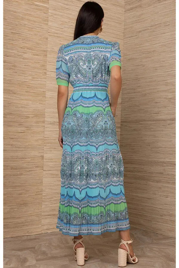 Hale Bob Vale Chiffon Maxi Dress