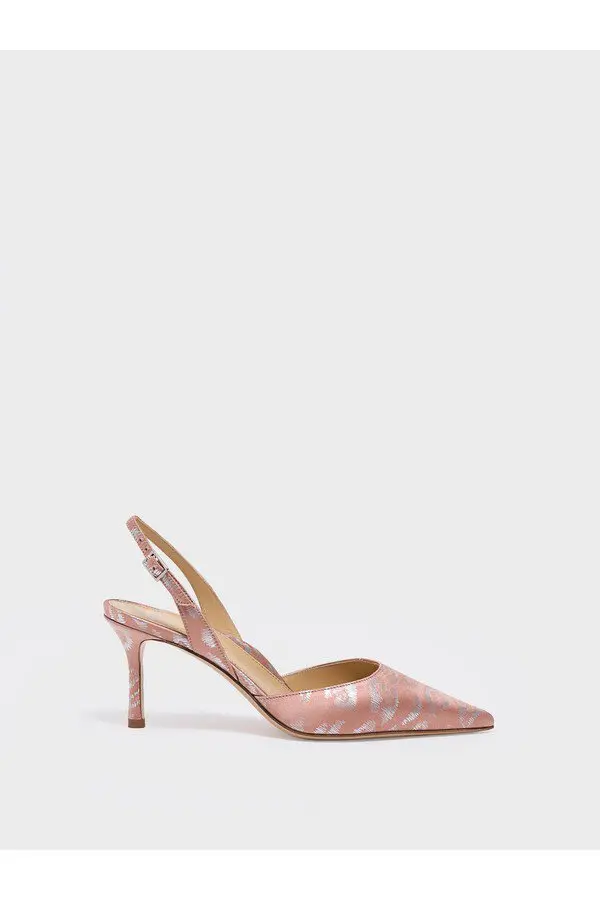 Marion Parke Classic Slingback 70 | Blush Leopard - Natural