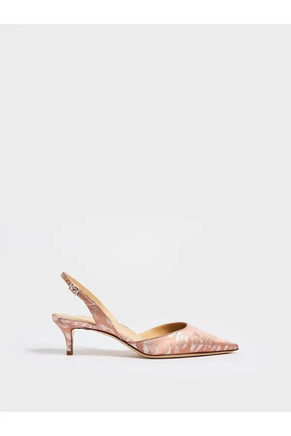 Marion Parke Classic Leopard Slingback Pumps - Natural
