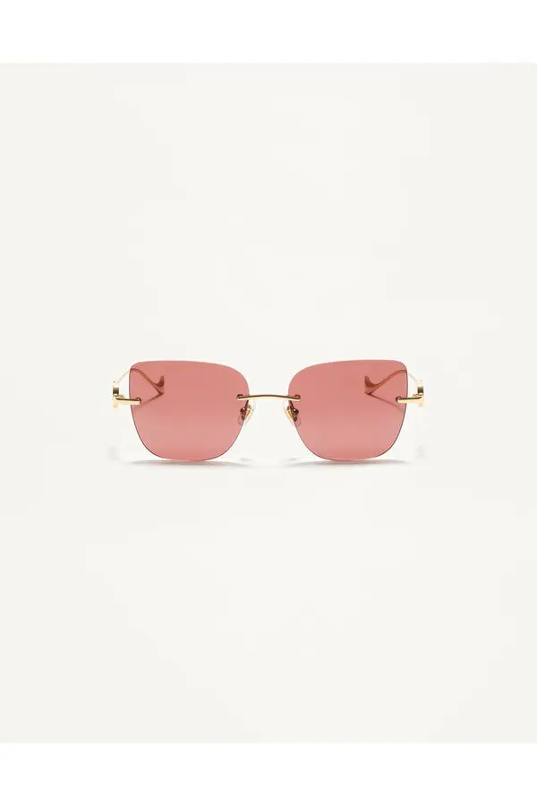 Valentino Garavani Geometric Metal Glasses - Gold