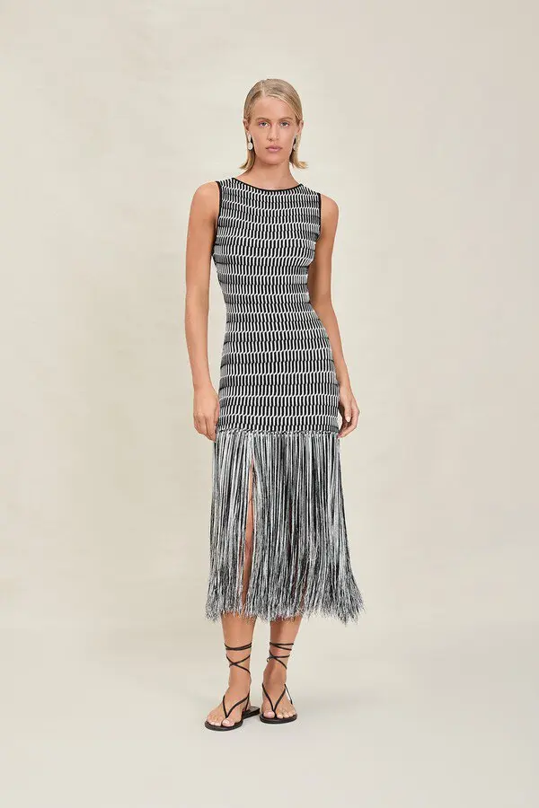 Devon Windsor Leiza Dress - Gray