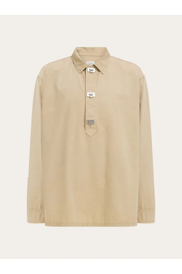 FERRAGAMO Polo-style Shirt - Natural