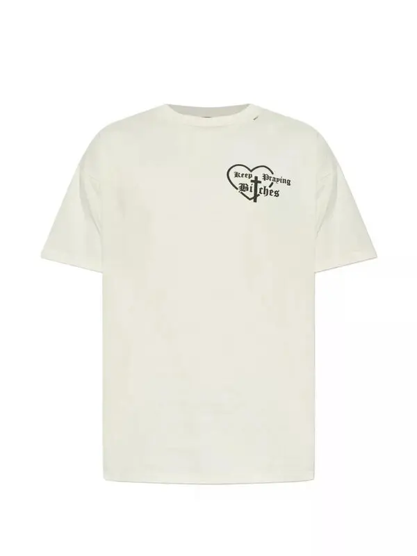WILLY CHAVARRIA Graphic-print T-shirt - Neutrals