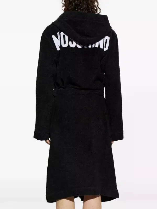 Moschino Logo-patch Hooded Bathrobe