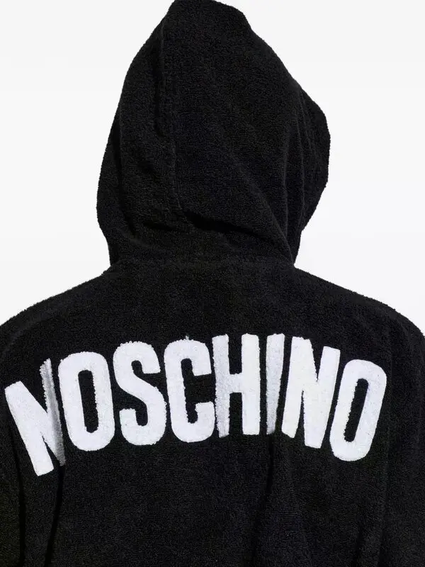 Moschino Logo-patch Hooded Bathrobe
