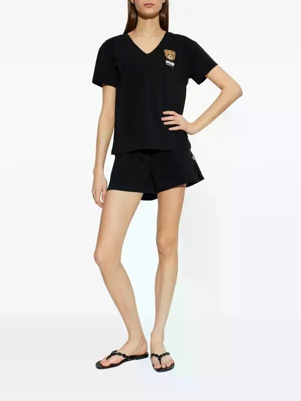 Moschino Two-piece Pajamas Logo Set