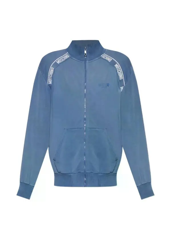 Moschino Logo-tape Zip-up Sweater