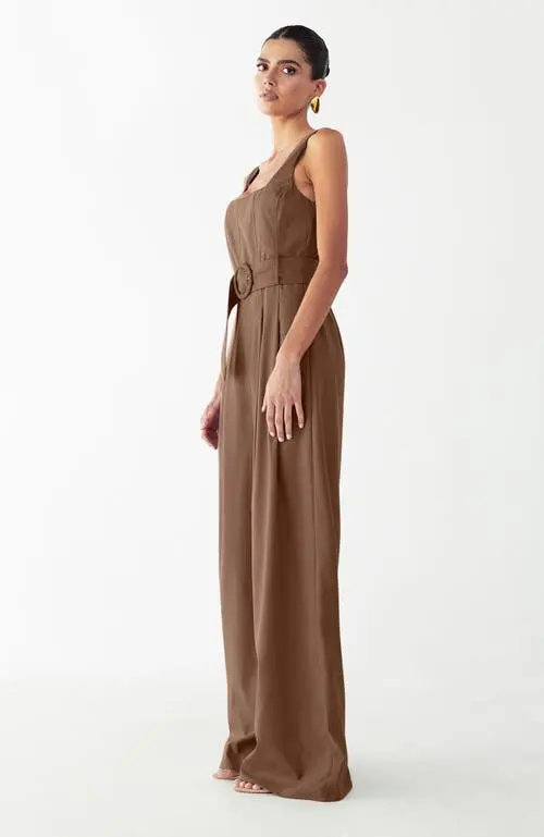 WILLA Annika Wide-leg Jumpsuit - Mocha
